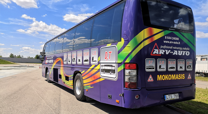 D kategorija – autobuso vairavimo kursai