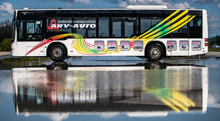 D kategorija – autobuso vairavimo kursai